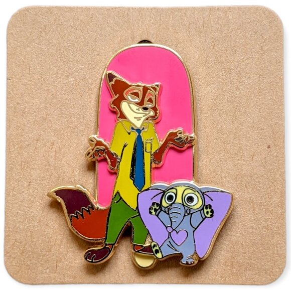 Disney | Accessories | Zootopia Disney Pins Judy Hopps Badge And Nick ...